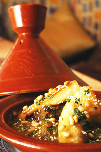 Oriental recipe: Lamb tajine with olives