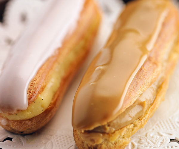 Gourmet recipe: coffee éclairs