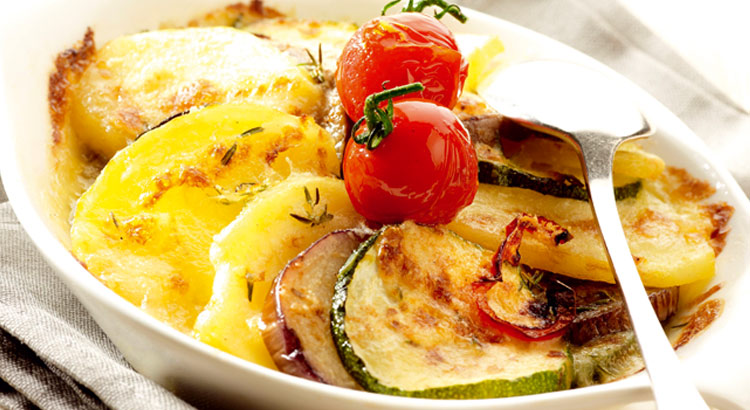 Vegetarian recipe: Vegetarian gratin