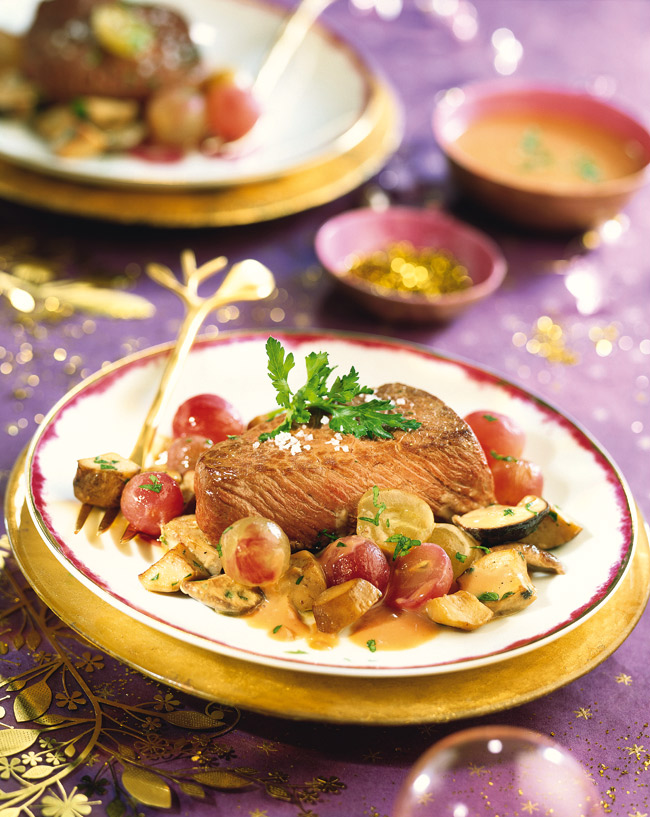 Gourmet recipe: Ostrich steaks with porcini mushrooms